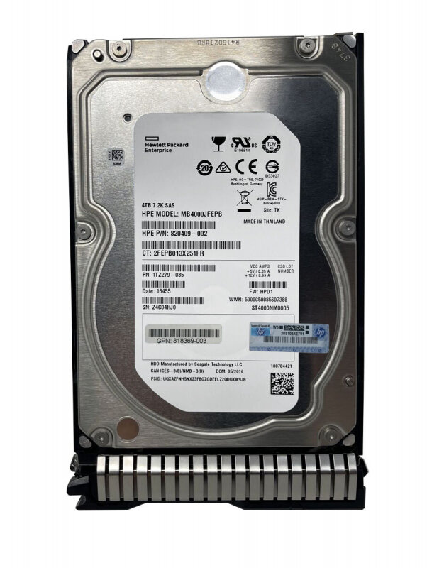 Жесткий диск HP MB4000JFEPB 4Tb 7200 SAS 3,5" HDD