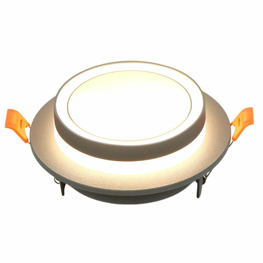 Светильник встраиваемый Вега General Lighting Systems GX53 круглый графит 90 мм для натяжных потолков GCL-GX53-H38