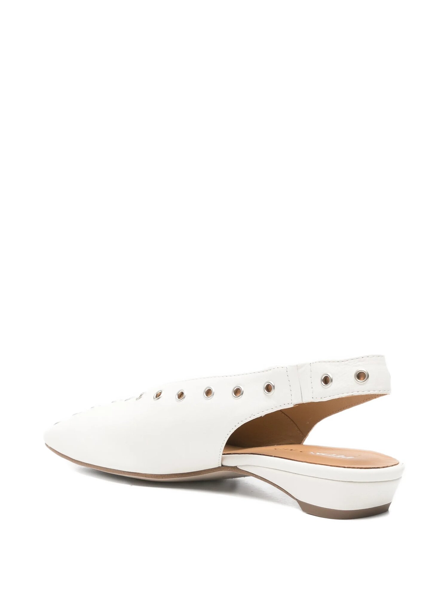 Мюли Pedro Miralles Eyelet-embellishment mules, размер 38, white — фото 1