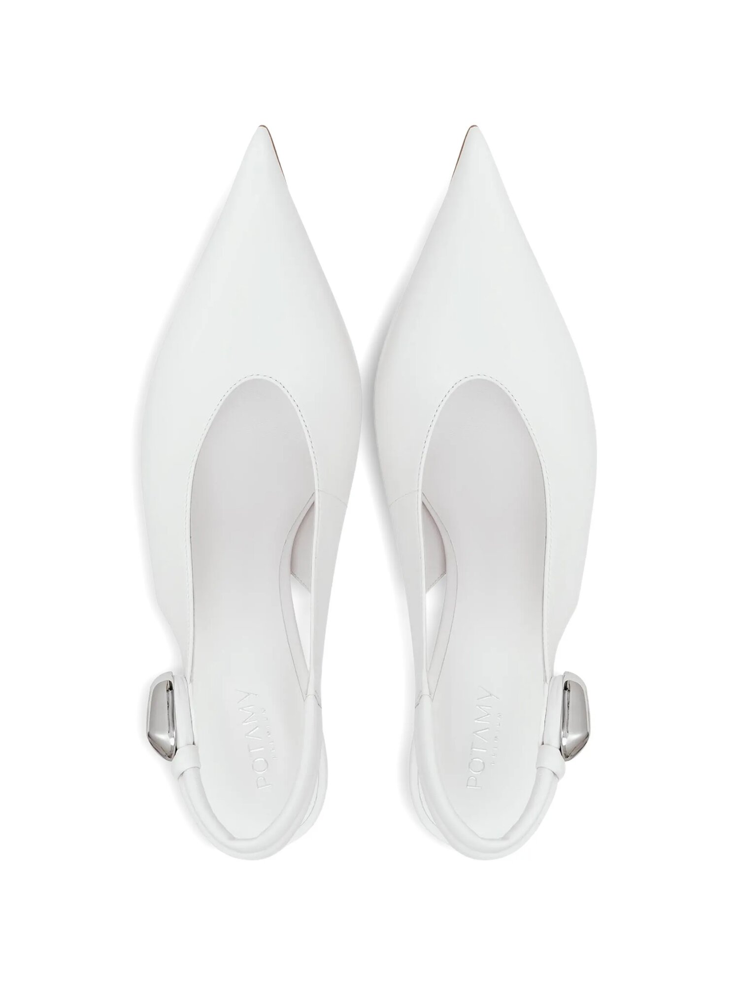 Туфли POTAMY Slingback pumps, размер 39, white — фото 1
