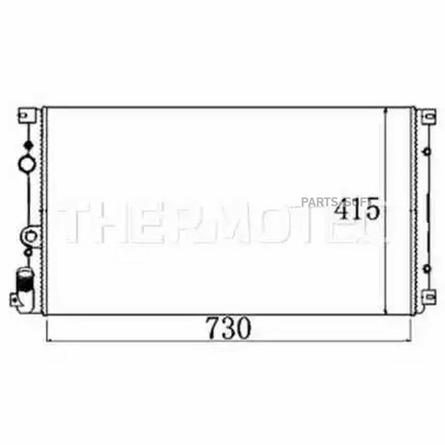 Основной радиатор двигателя от официального дистрибьютора, THERMOTEC, артикул D7R011TT