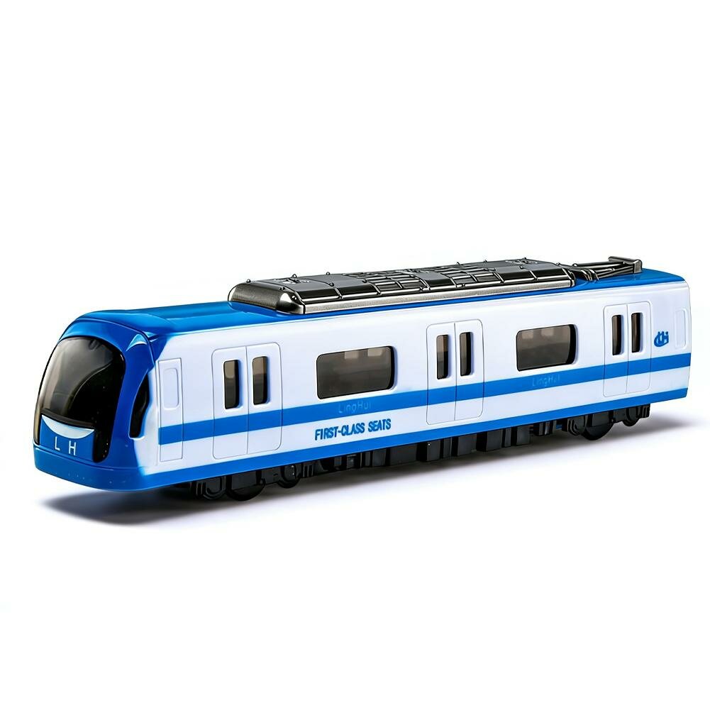 Металлический высокоскоростной рельсовый поезд метро, набор из сплава, магнитное соединение, детские игрушки