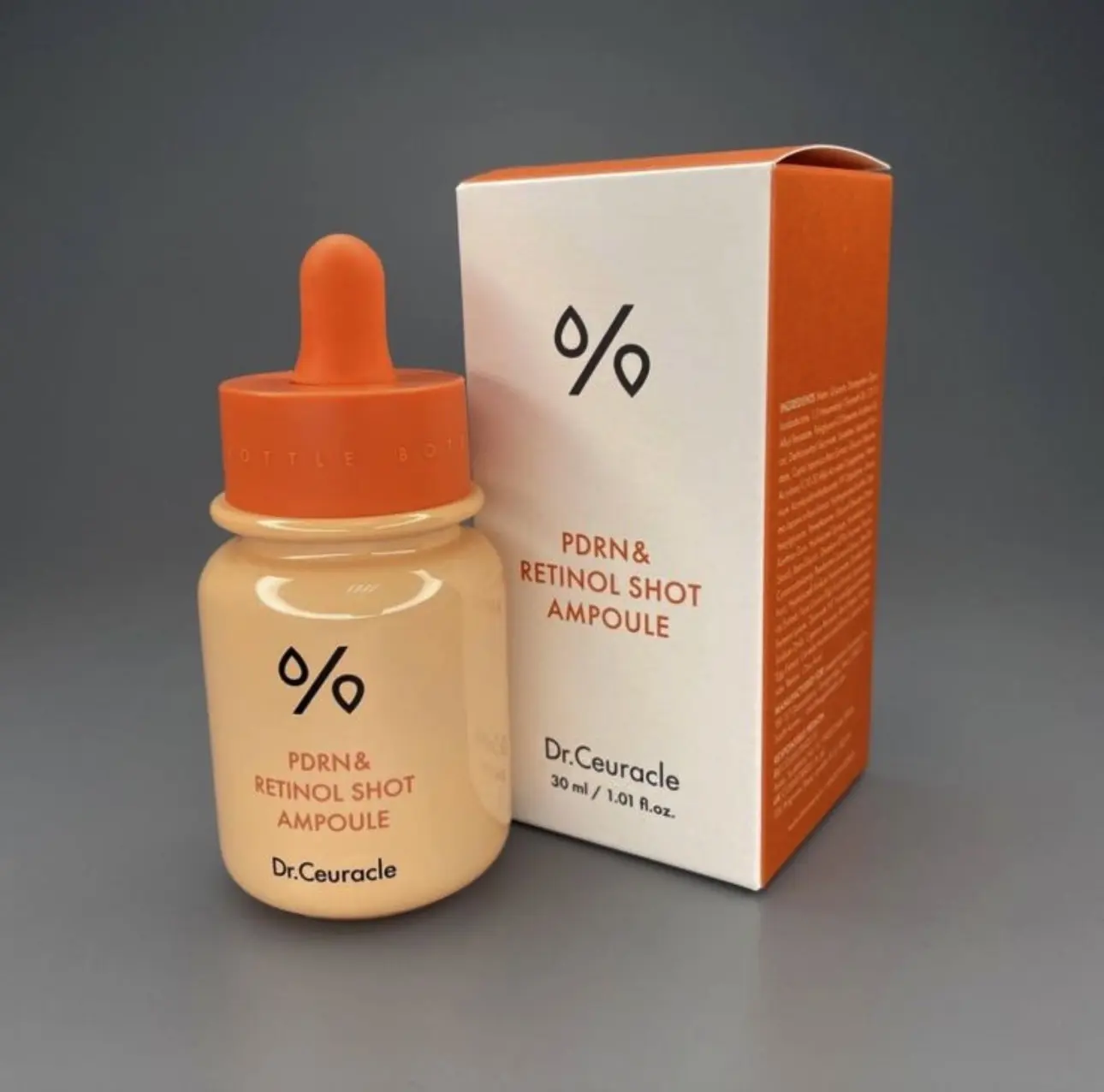 Укрепляющая ампульная бустер-сыворотка с ретинолом и пдрн Dr.Ceuracle PDRN & Retinol Shot Ampoule 30 мл