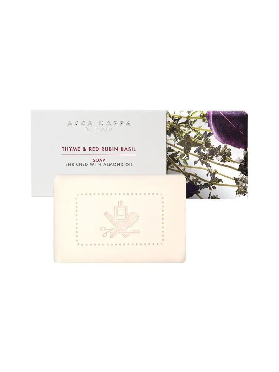 Acca Kappa Твердое туалетное мыло Thyme Red Rubin Basi