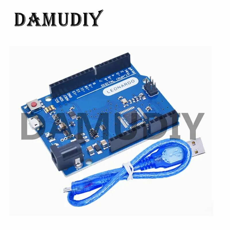 Макетная плата Leonardo R3 с USB-кабелем 30 см ATMEGA32U4 для Arduino