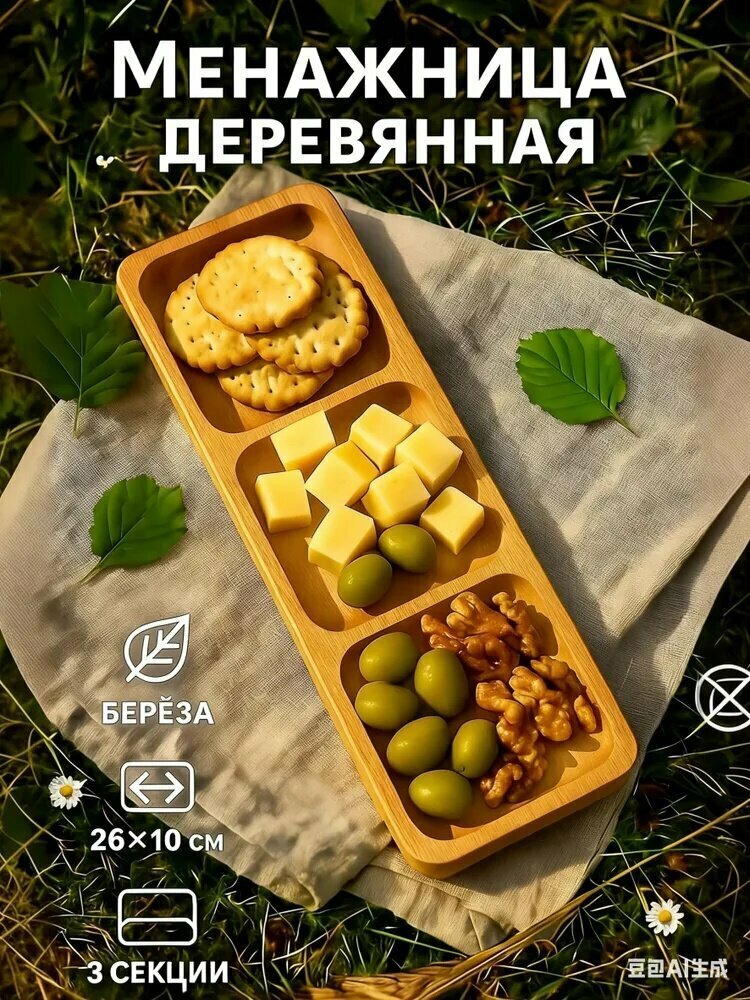Тарелка 1 шт светло-коричневый