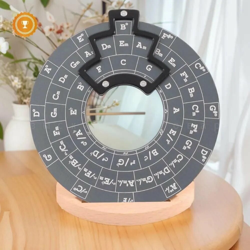 GM Инструмент для обучения игре на гитаре Circle of Fifth Wheel, музыкальные аксессуары (серый)