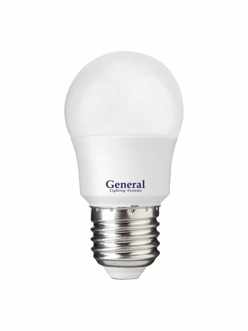 Светодиодная лампа E27 General Lighting Systems 7Вт 4500К нейтральный белый свет шар G45 матовая GLDEN-G45F 639800