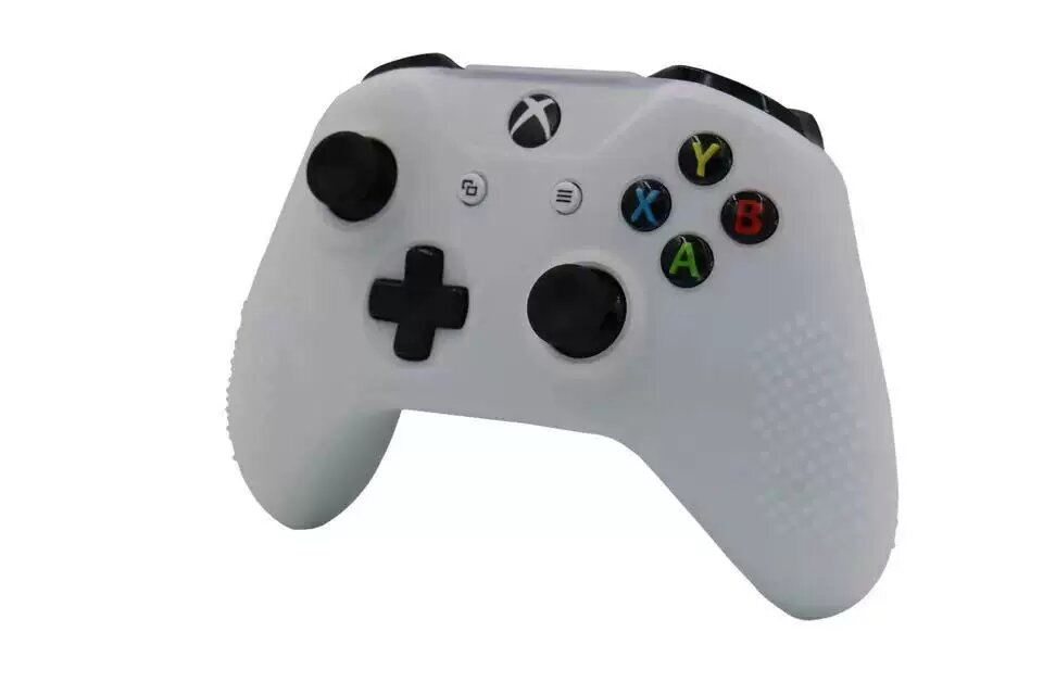 Чехол для контроллера Xbox One S из силикона с противоскользящим покрытием - Белый, игровое аксессуар для защиты