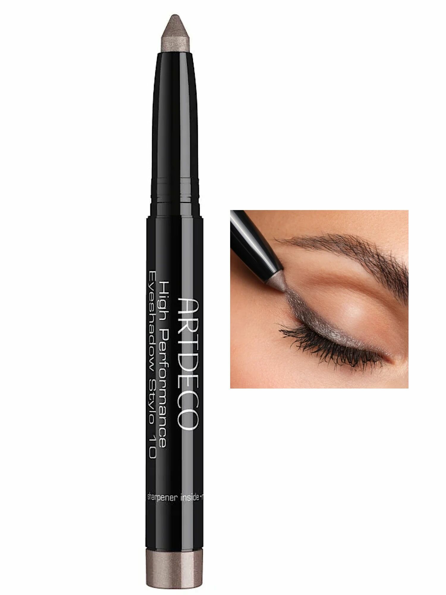 ARTDECO Тени карандаш для век Тон 10 Серо-коричневый High Performance Eyeshadow Stylo 1,4 г