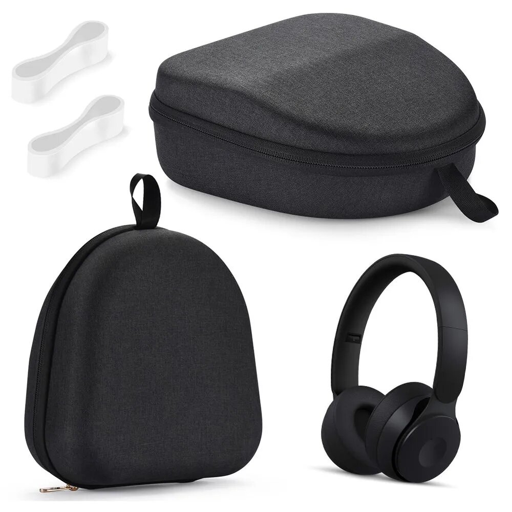 Чехол для наушников Beats Studio Pro с отделением для кабелей, текстиль, черный