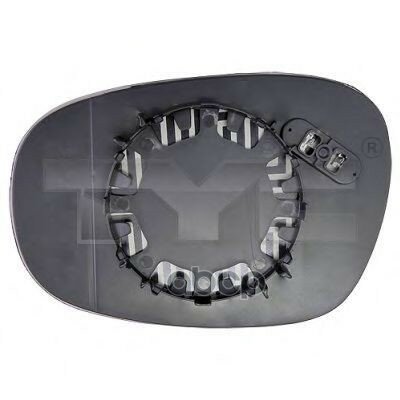 BM03-109-4R Вставка зеркала R 08 -> с обогр. сфера тонир./+S1/E81.09-/ 2pin TYC арт. 303-0099-1