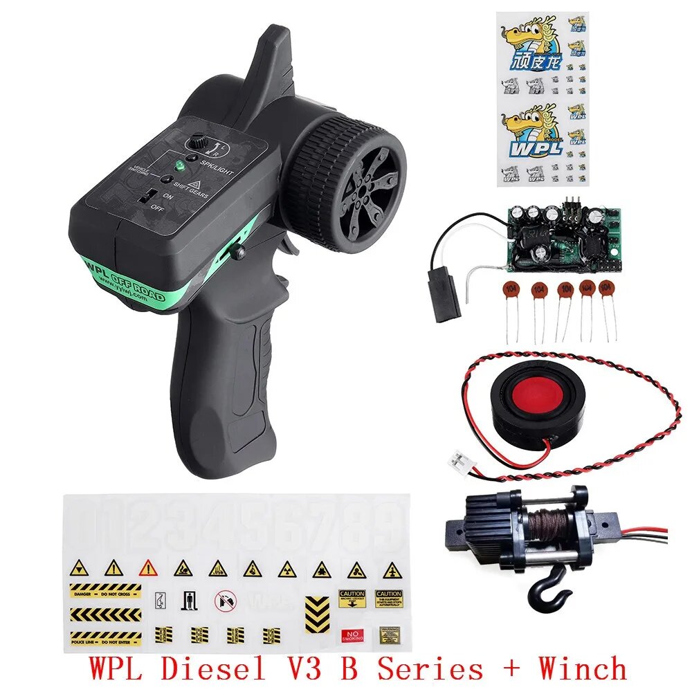 WPL Diesel V3 B Series + Winch, черный