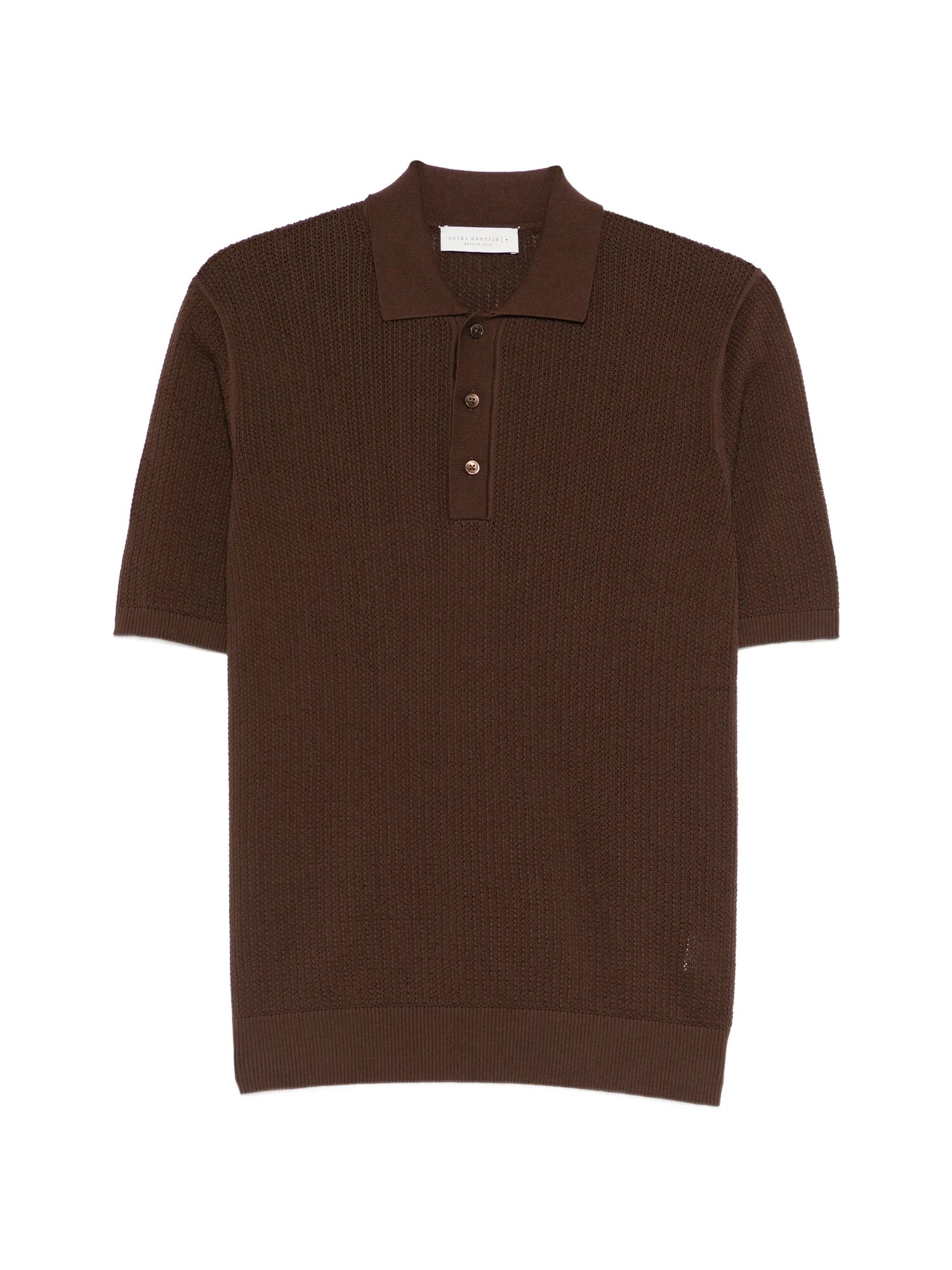 Рубашка Open-knit polo shirt