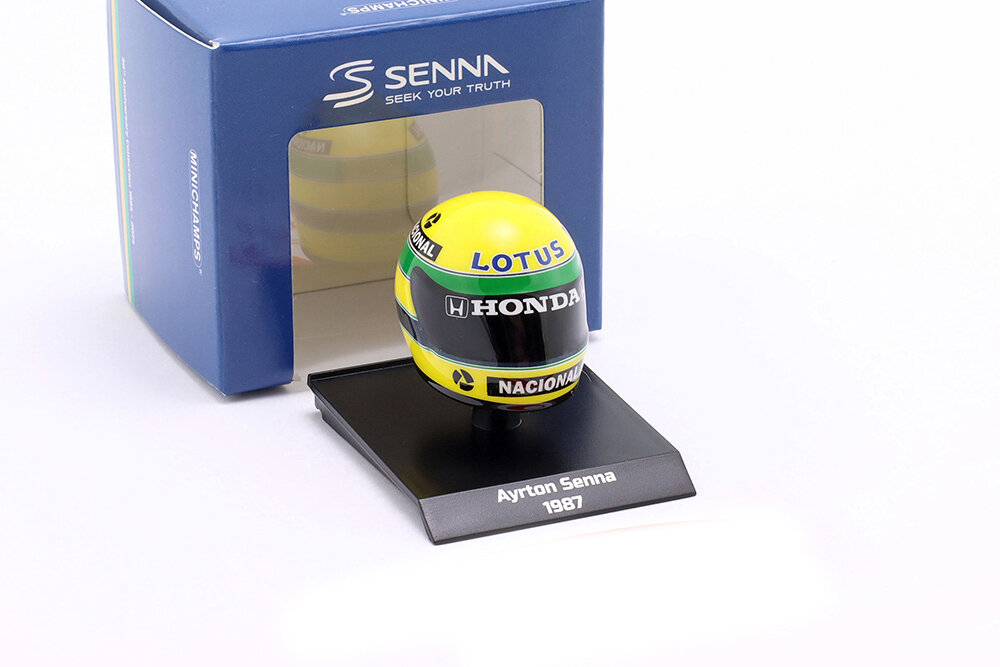 MINICHAMPS Шлем ayrton senna #12 camel team lotus honda 1987 / айртон сенна