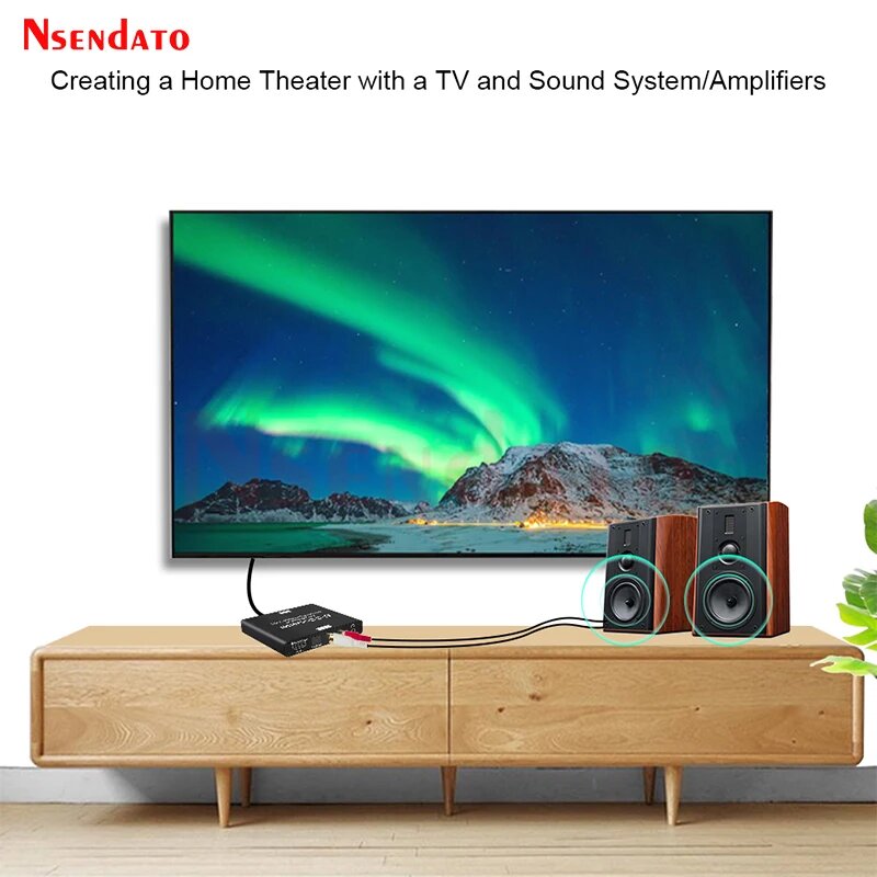 Аудиоэкстрактор HDMI ARC Nsendato — фото 1