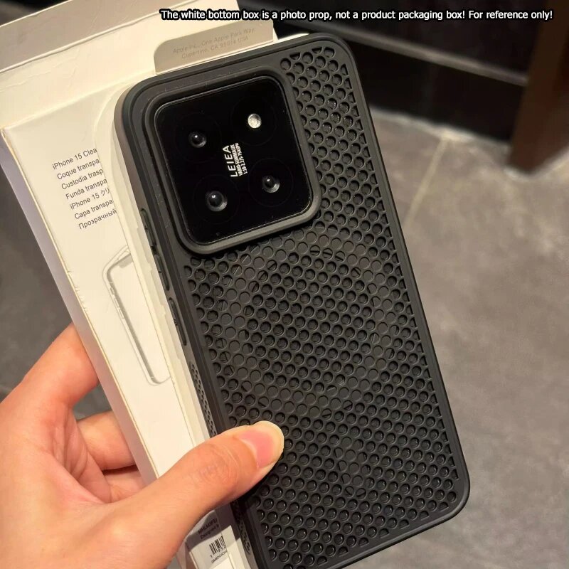 Оригинальный сотовый дышащий магнитный чехол для Magsafe для Xiaomi Mi 15 14 13 For Xiaomi 13, BK