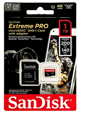Карта памяти SanDisk "Extreme PRO", 1TB Class 10, UHS-I, чёрный