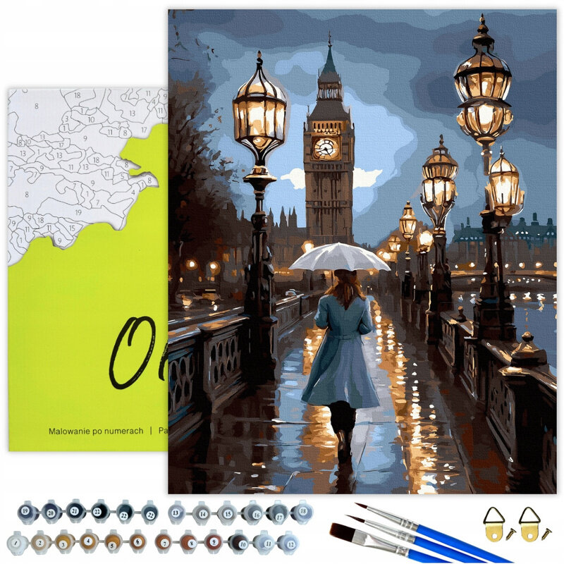 Paint by Numbers London - Framed Paint by Numbers Art Kit Oh Art 40x50