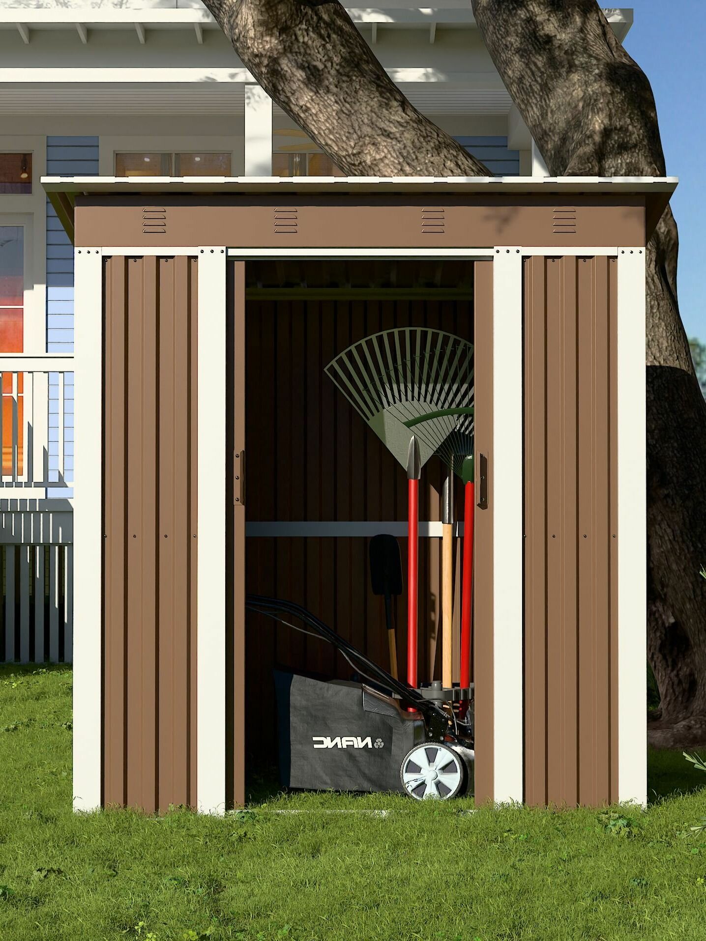 Хозблок/Сарай металлический 1850х1800х1200мм