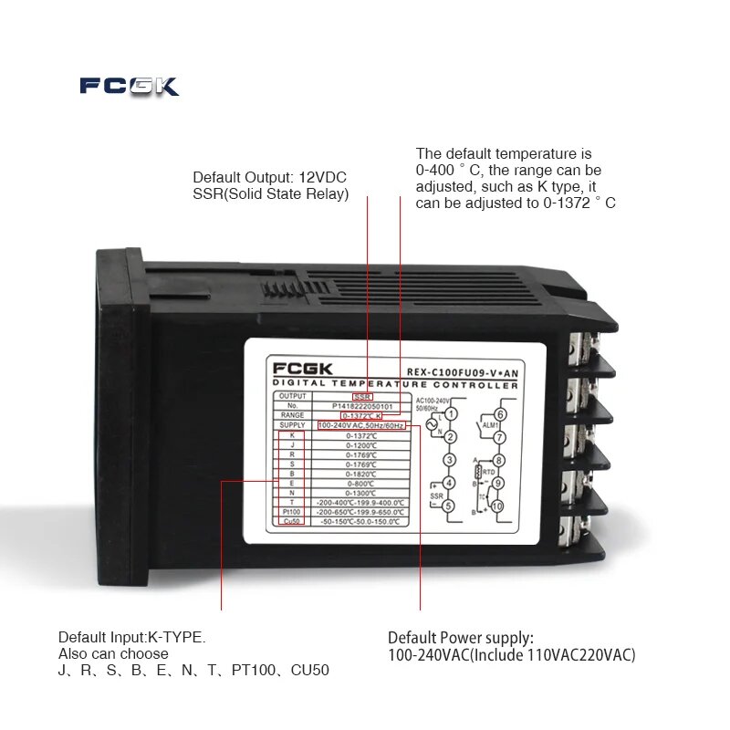REX-C100 PID Термостат, C100 Relay Output — фото 1