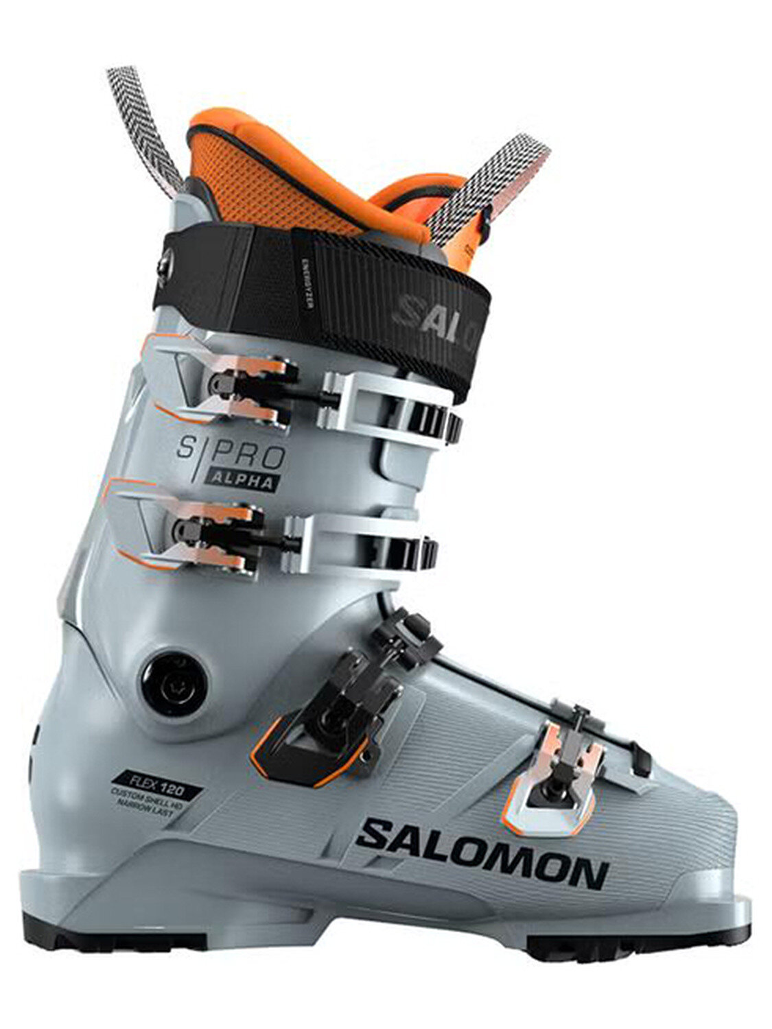 Горнолыжные ботинки Salomon S/Pro Alpha 120 GW Arona/Black/Orange Tiger 25/26 , для мужчин , серый