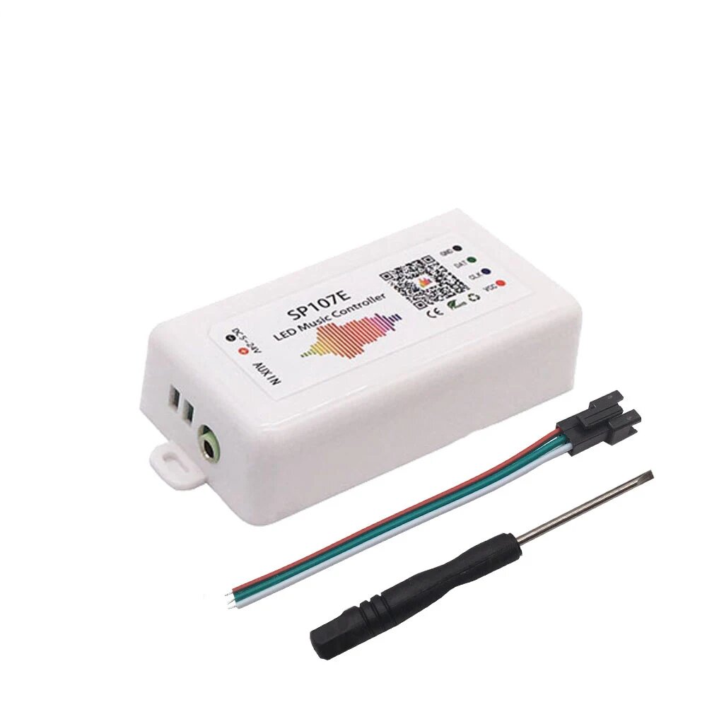 RGB контроллер для светодиодных лент SP002E SP105E SP106E SP107E SP108E SP110E SP501E Белый, SP107E