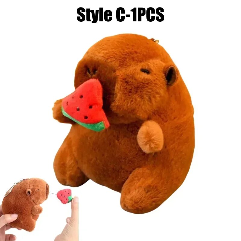 Плюшевый брелок капибара, Style C-1PCS