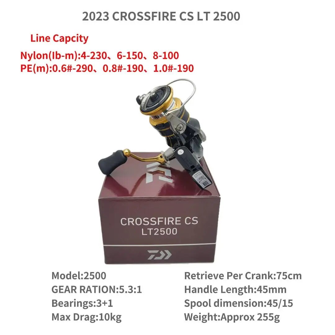 DAIWA CROSSFIRE CS LT 2500 Спиннинговая катушка