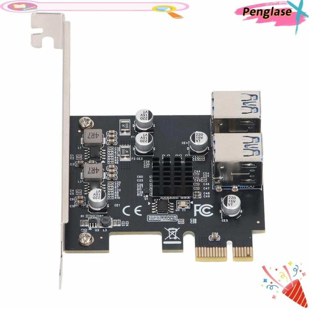 PCI E 1X до 4 USB 3.0 Адаптер слот
