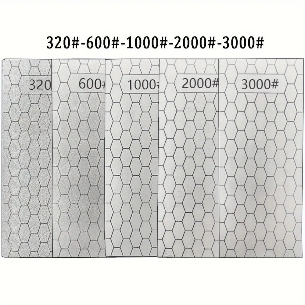 5pcs Diamond Sharpening Stone Set Grit для точного шлифования и отделки краев