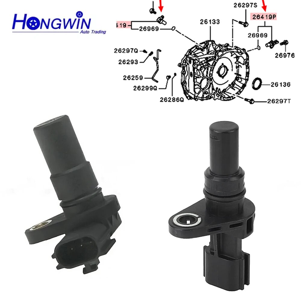 Датчик скорости передачи автомобиля для Mitsubishi Outlander 2006-2014 8651A335 8651A334 2pcs