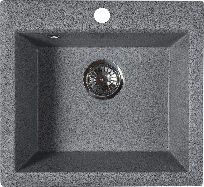 Мойка кухонная Reflexion Mini RX1150GR кварцевая, 50x46, прямоугольная, мойка для кухни, серая