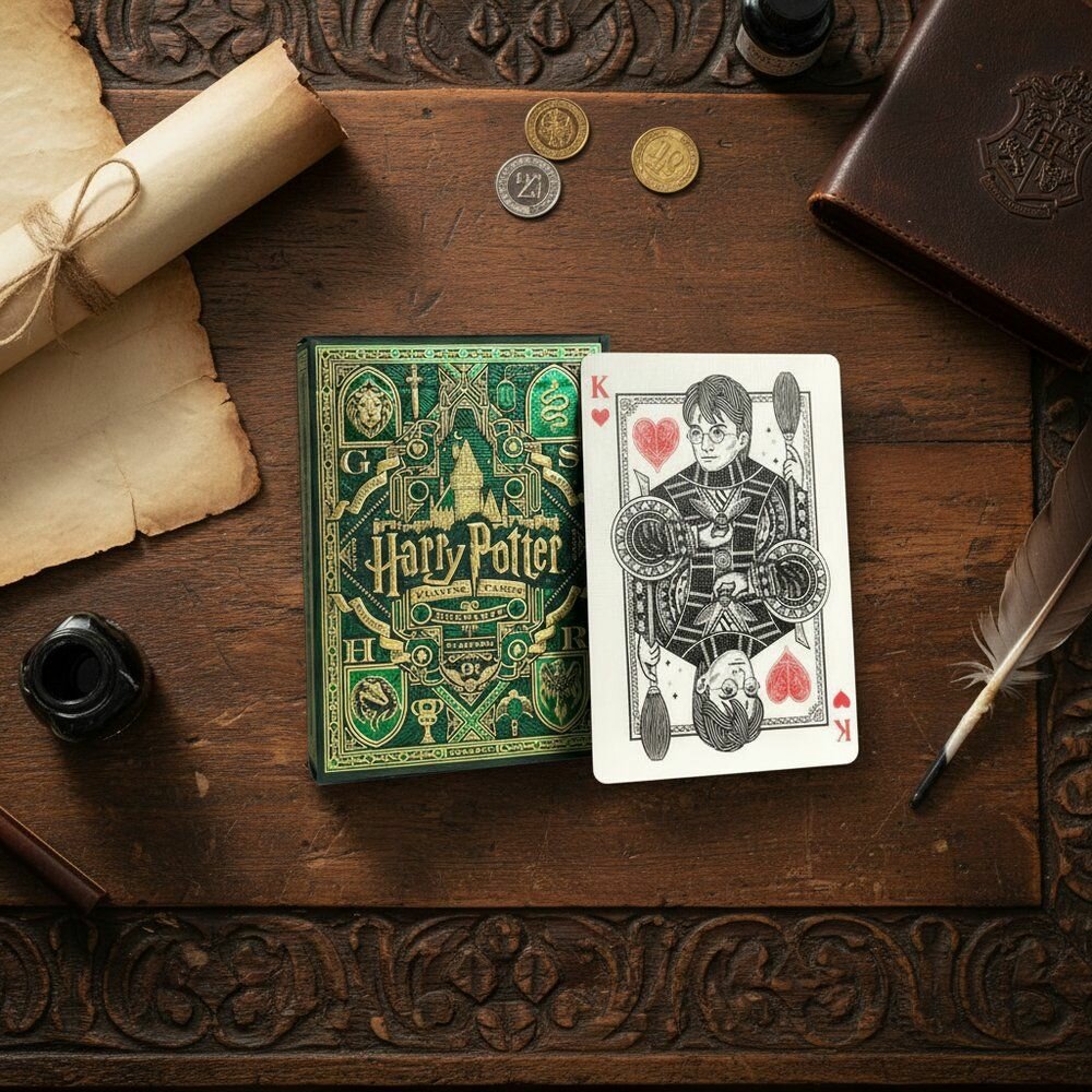 Карты "Theory11 Harry Potter Deck - Green (Slytherin)"