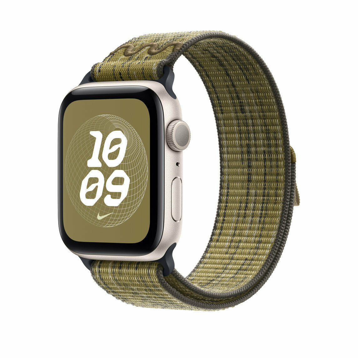 Ремешок для Apple Watch 46mm Green/Grey Nike Sport Loop