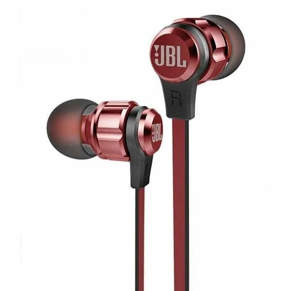 Наушники-вкладыши JBL T180A Red