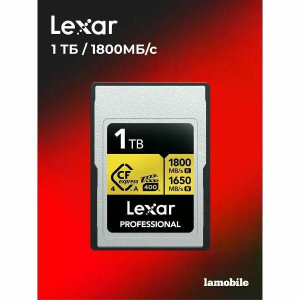 Карта памяти Lexar CFexpress 4.0 Type A Professional 1TB GOLD Series
