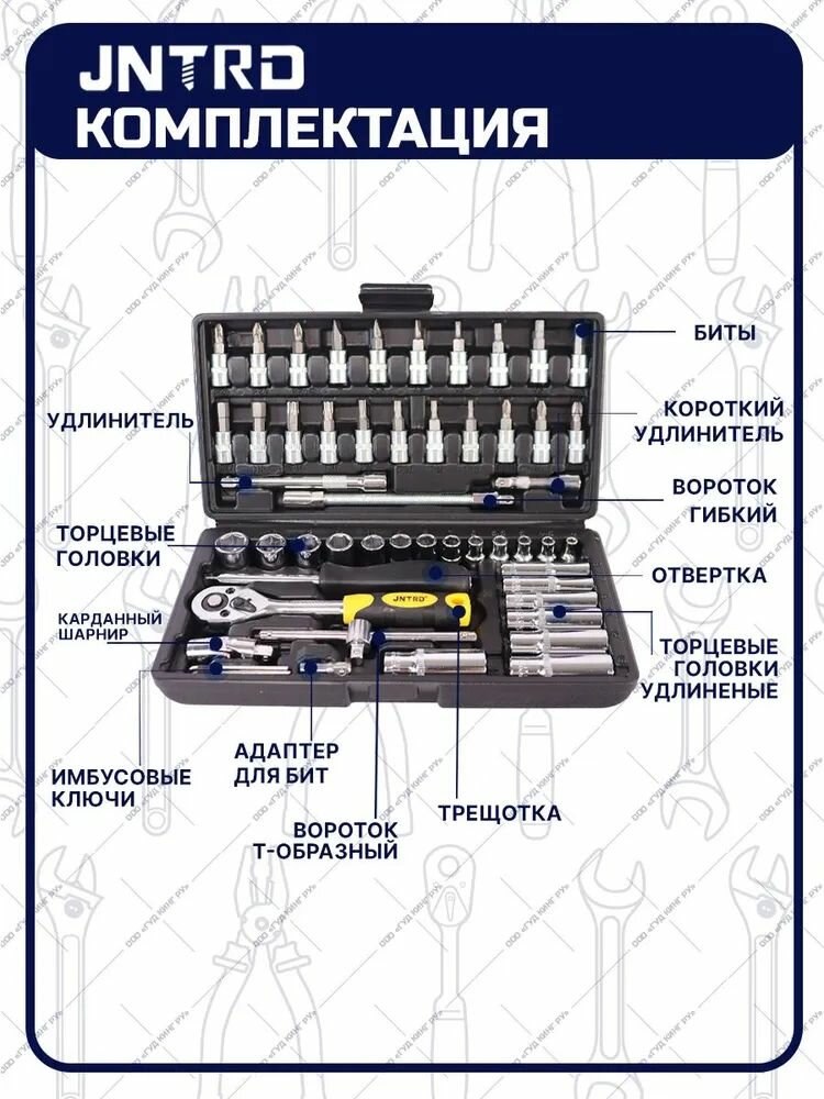 Набор инструментов для дома JNTRD 53 предмета — фото 1