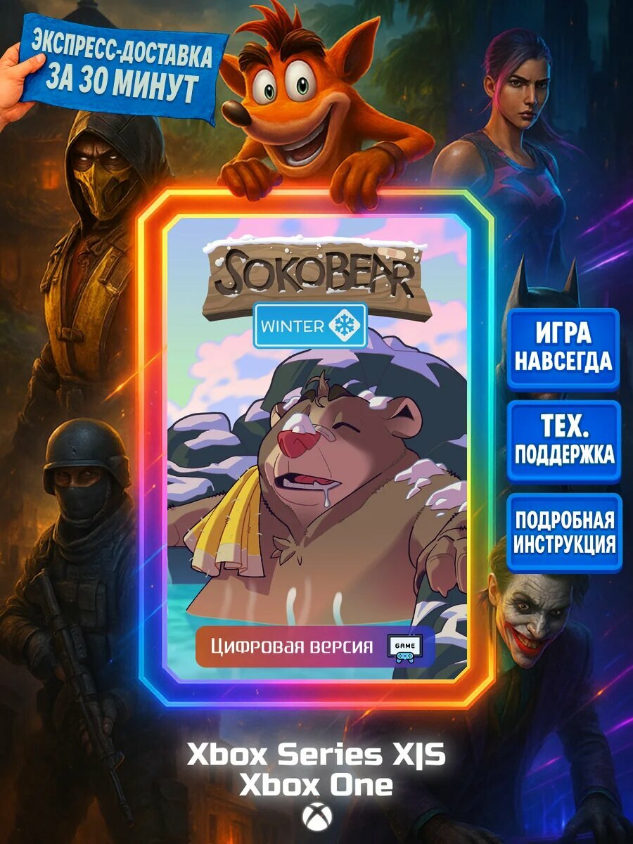 Sokobear Winter Series X|S, One Цифровая версия игры | Доставка на почту