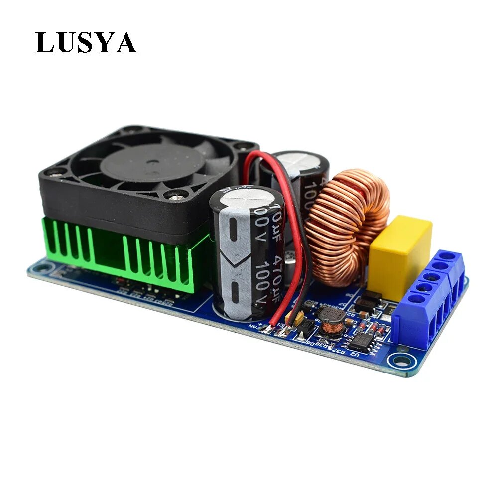 LUSYA IRS2092 500W моно усилитель мощности, без реле