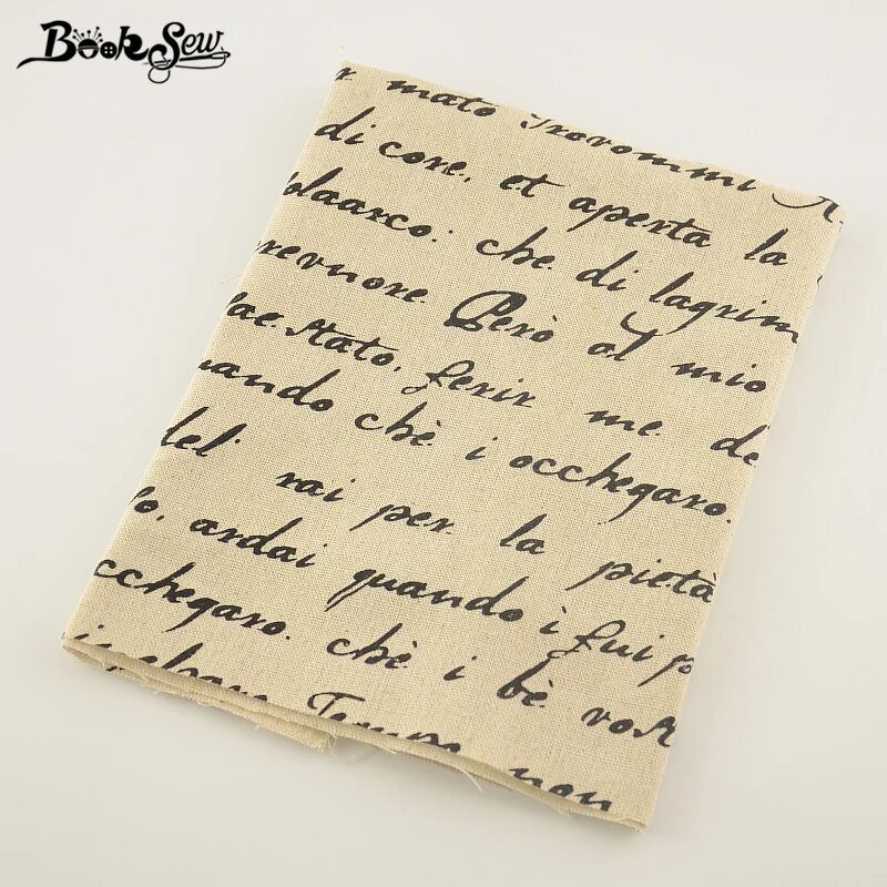 Хлопковая льняная ткань Booksew, цвет 45x45