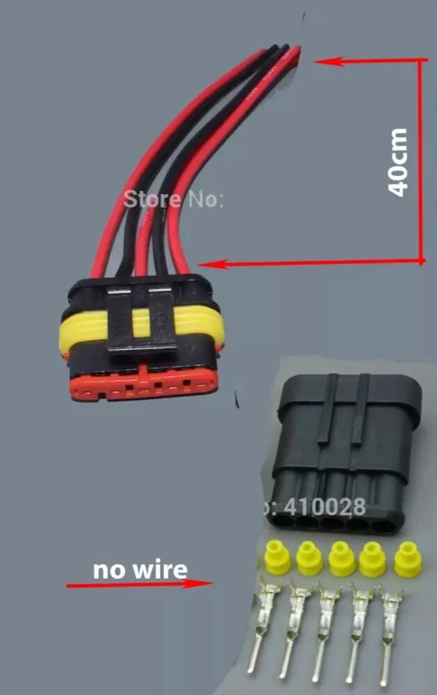 Tyco 5pin авторазъем 1.5 series, 100pcs