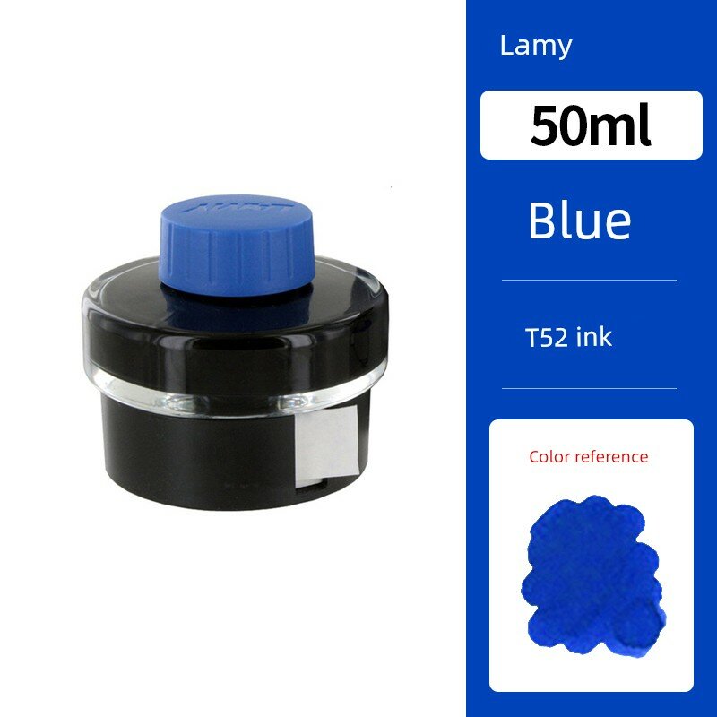 Синяя черная бутылка 50 мл для ручек LAMY