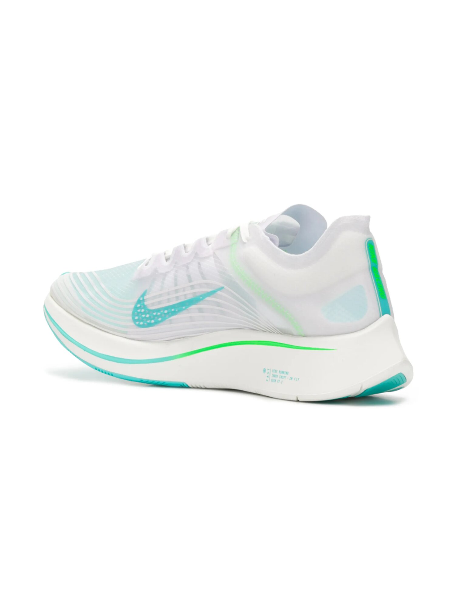 Кроссовки NIKE 'Zoom Fly SP', размер 12 US, бежевый/белый — фото 1