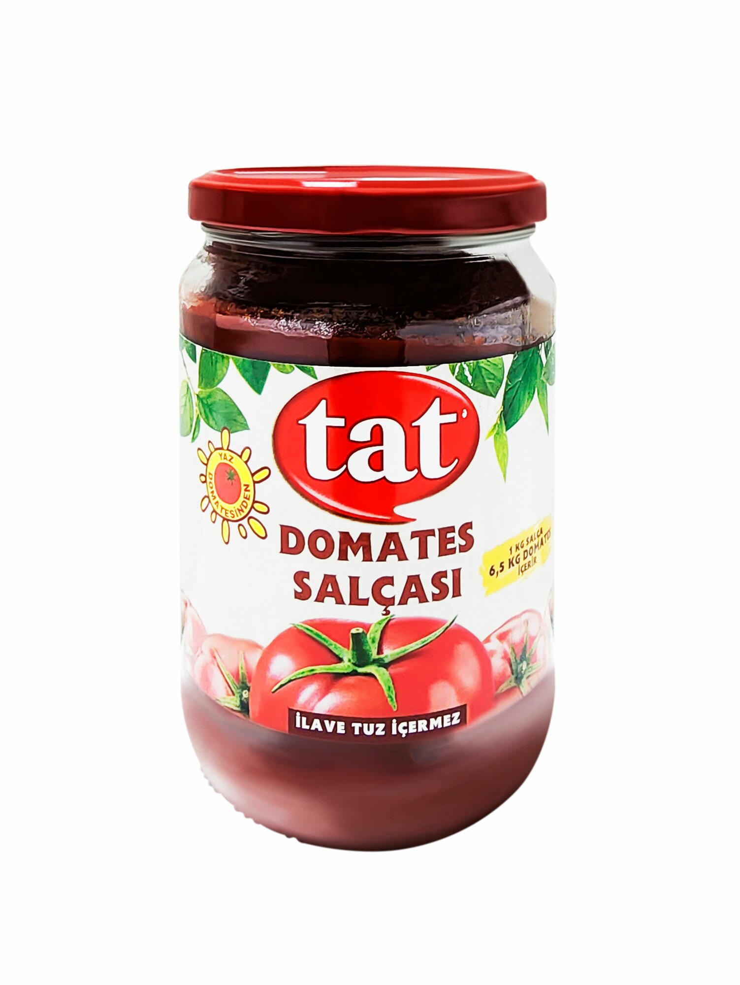 Томатная паста натуральная без соли, "Tat", Domates Salcasi, 710гр. Турция