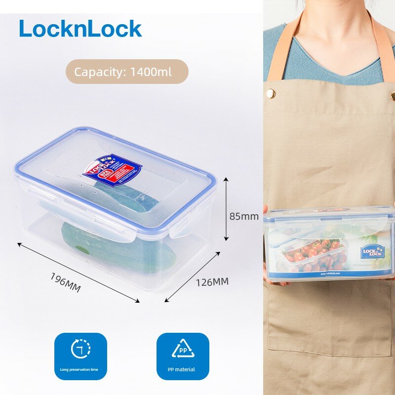 Lock&Lock Прямоугольный контейнер для заморозки фруктов, 1400 мл, без БПА