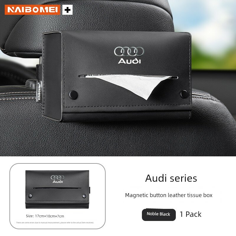 Магнитный держатель для салфеток на приборной панели автомобиля Audi, черный, одиночный экземпляр, крепится на