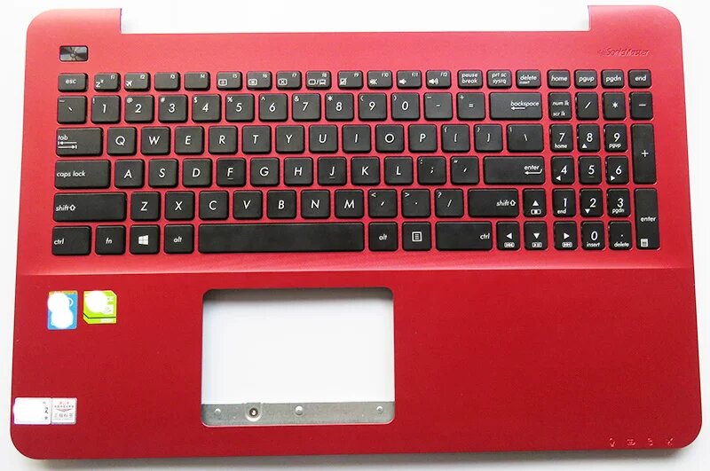 Подходит для корпусов ASUS V555L, FL5800L, A555L, K555L, X555L, VM590L (корпуса A/B/C/D) Клавиатура + Красный корпус C