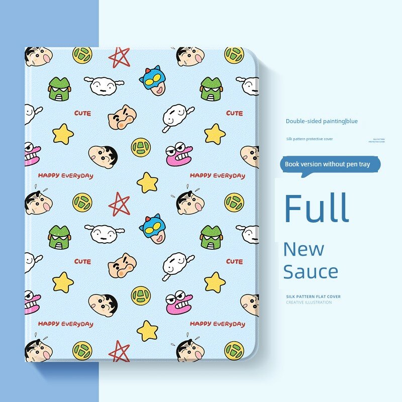 Чехол для планшета Samsung Galaxy Tab S10 FE+ 13,1 дюйма с шелковым узором, стандартный дизайн, синий цвет