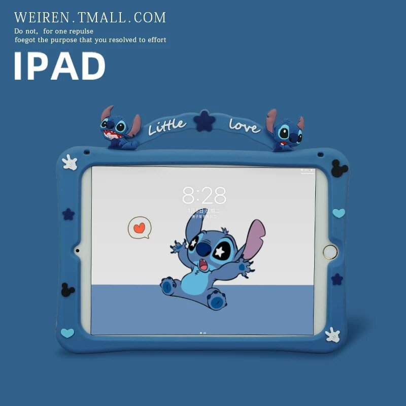 Подходит для Apple 2021, ipad9, защитный чехол air2, чехол для планшета, 8 компьютеров, 7 детей, 5 милых мини6 с ручкой
